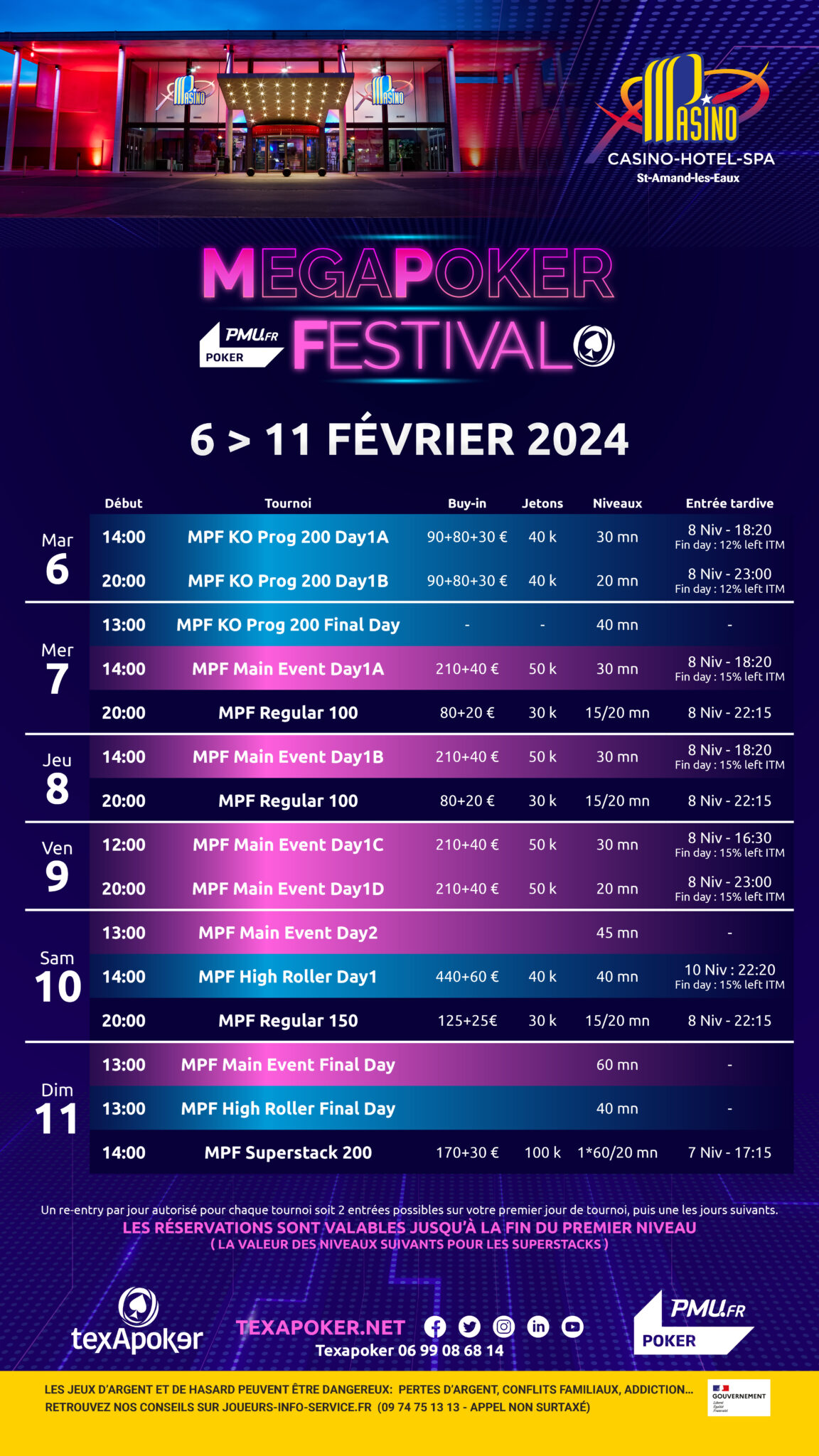 Le poker revient en force à Saint-Amand avec Texapoker – Poker52